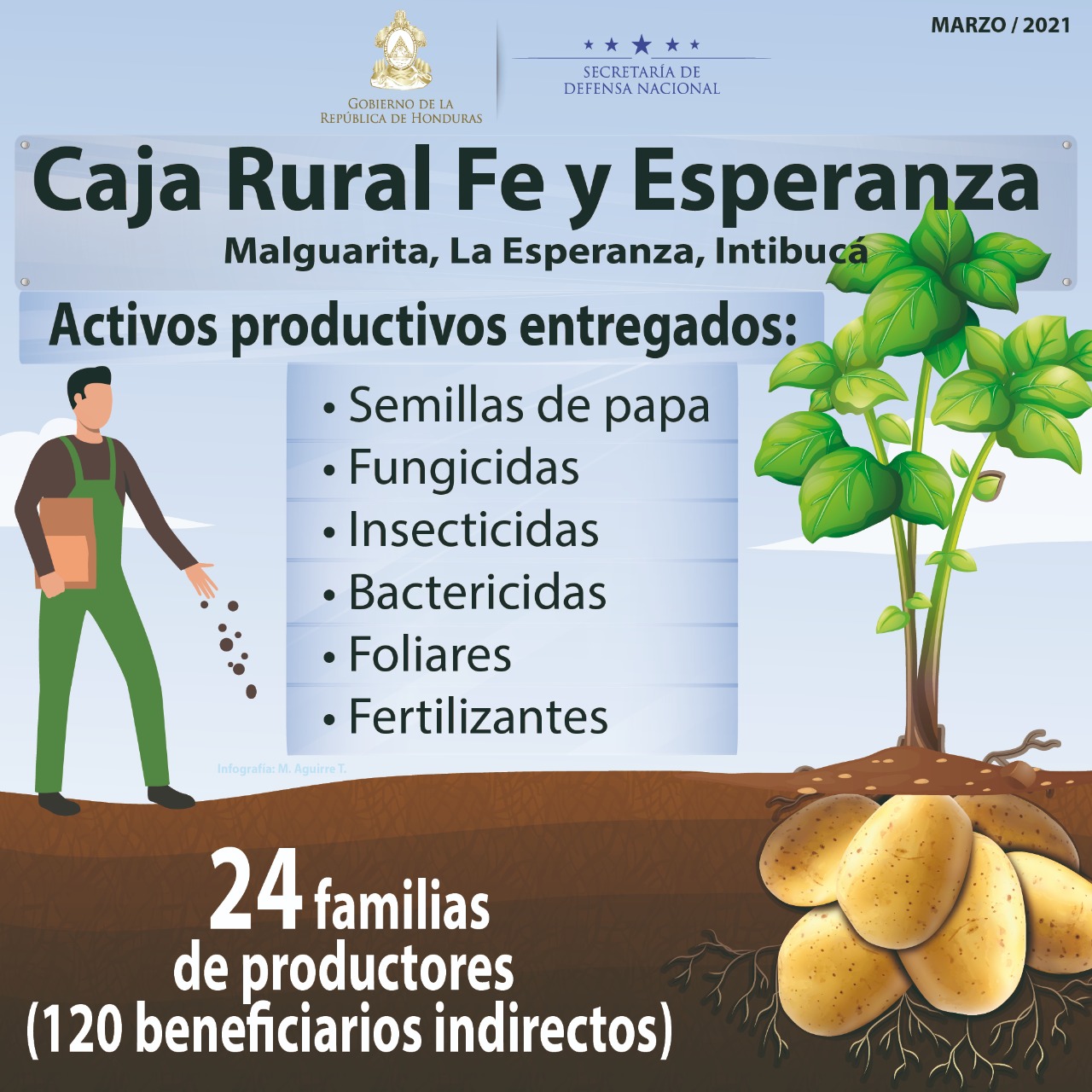 Productores de papa de Intibucá reciben insumos y semillas para mejorar ...